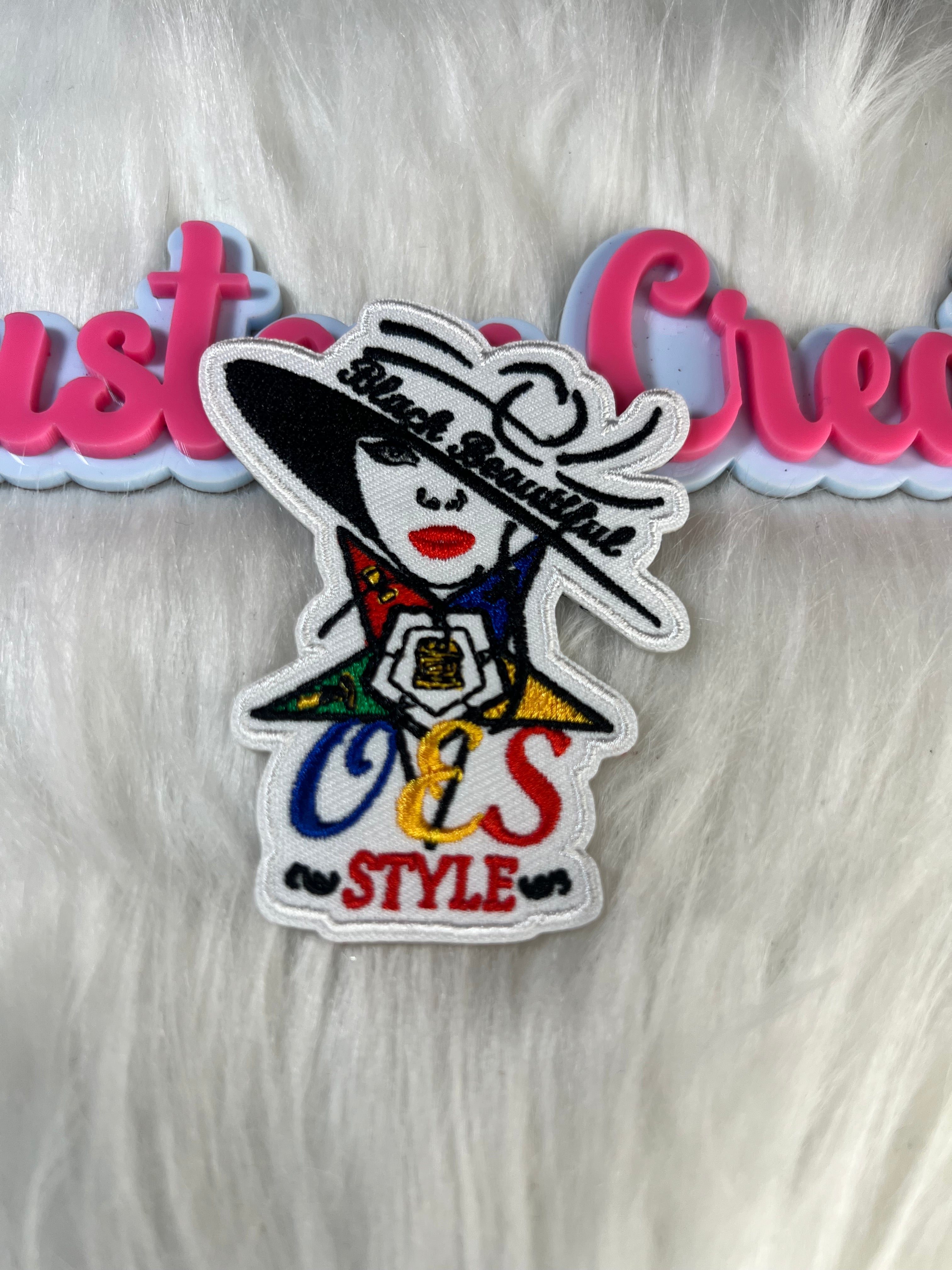🎩 OES Black Lady Beautiful Patch – DT’s Custom Creations